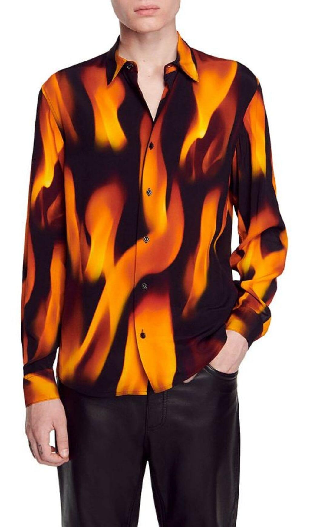 LONG SLEEVE FLAME SHIRT – AIIZIE