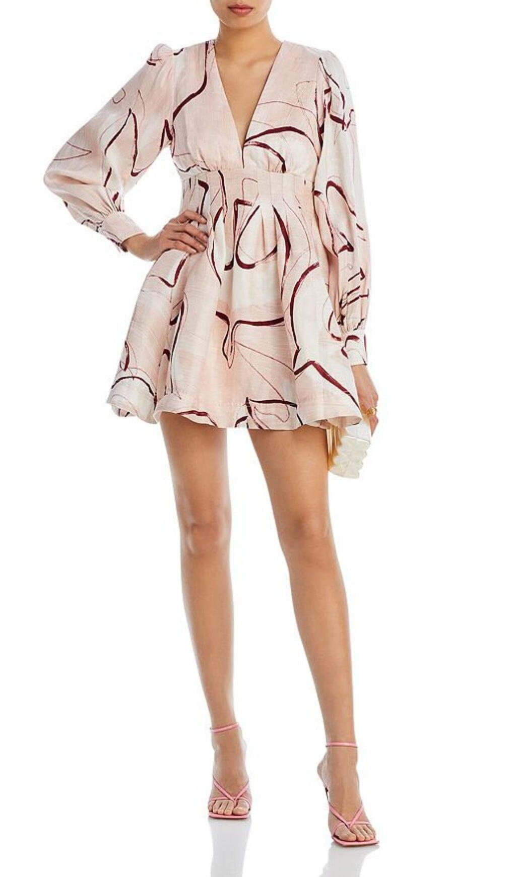 AMELIA PLEATED MINI DRESS – AIIZIE